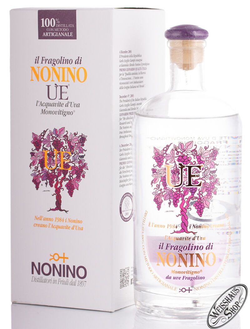 Nonino Grappa Il Moscato Monovitigno 41% vol. 0,70l | Weisshaus Shop