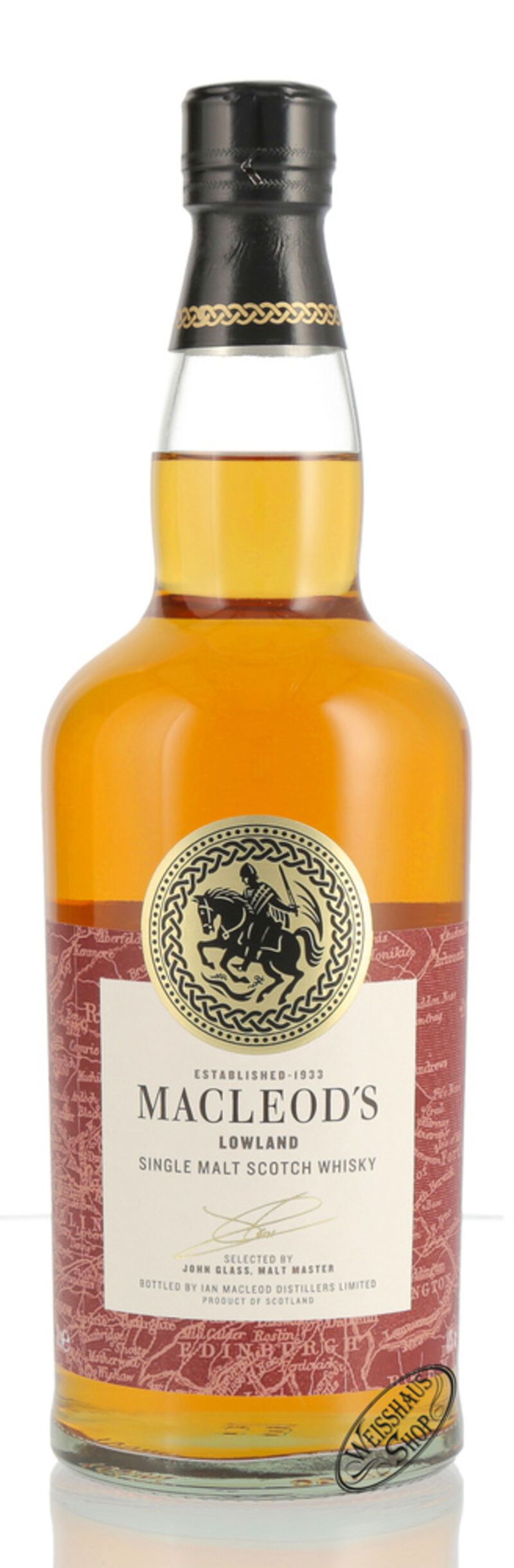 Macleods Lowland Single Malt Whisky 40% vol. 0,70l | Weisshaus Shop