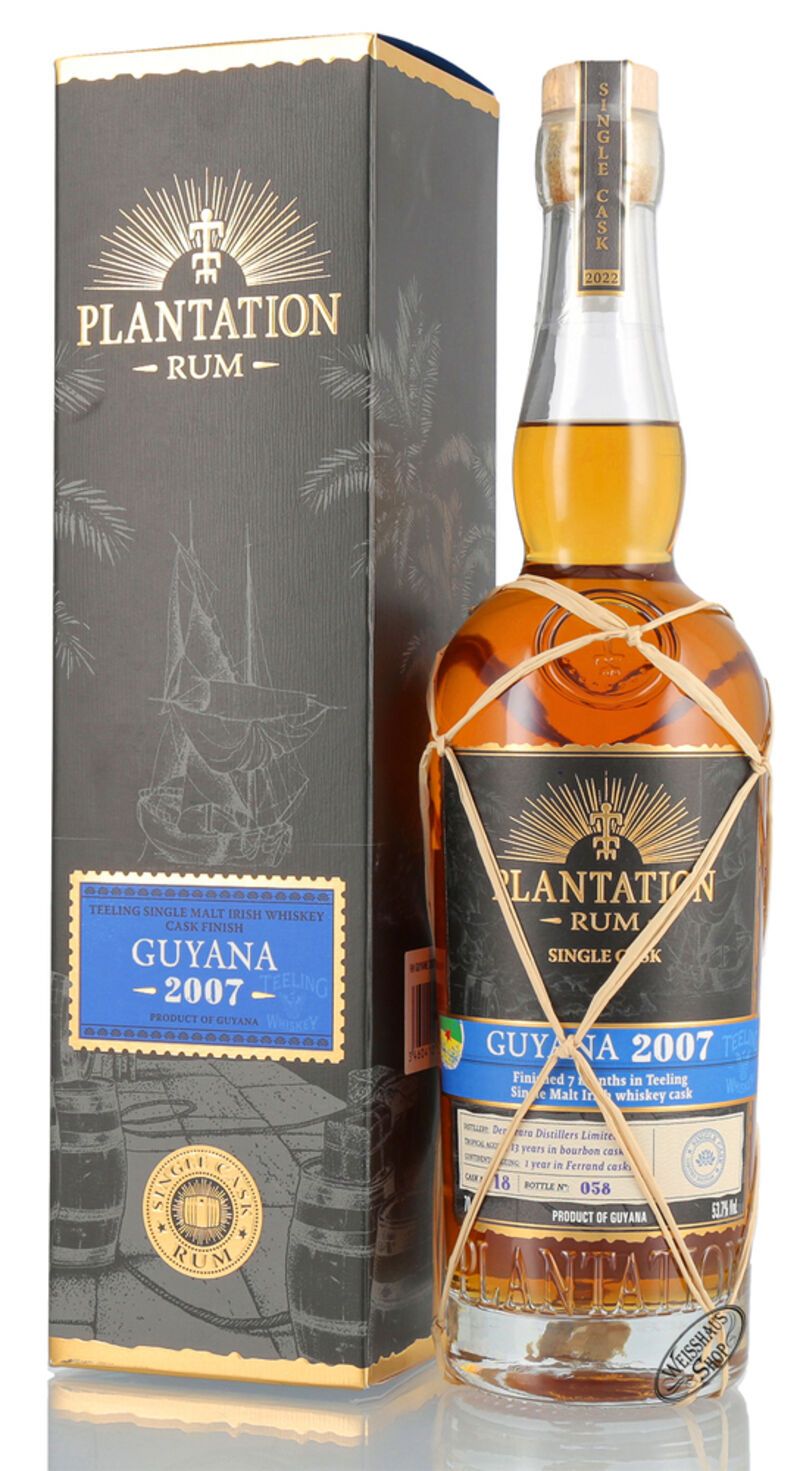 Plantation Guyana Vintage 2007 Single Cask Edition Rum 53,7% vol. 0,70l ...