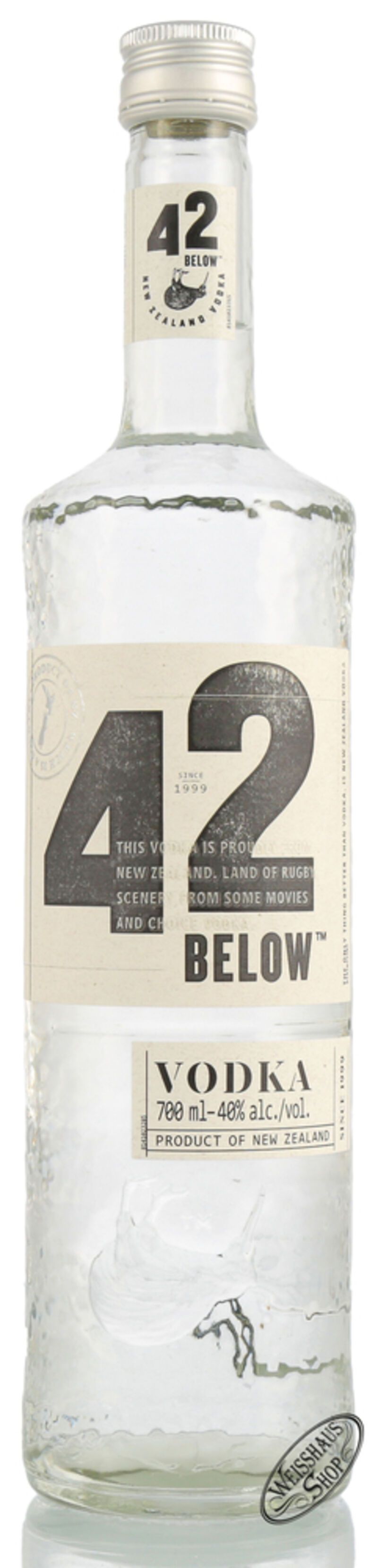 42 Below Pure Vodka 40% vol. 0,70l | Weisshaus Shop