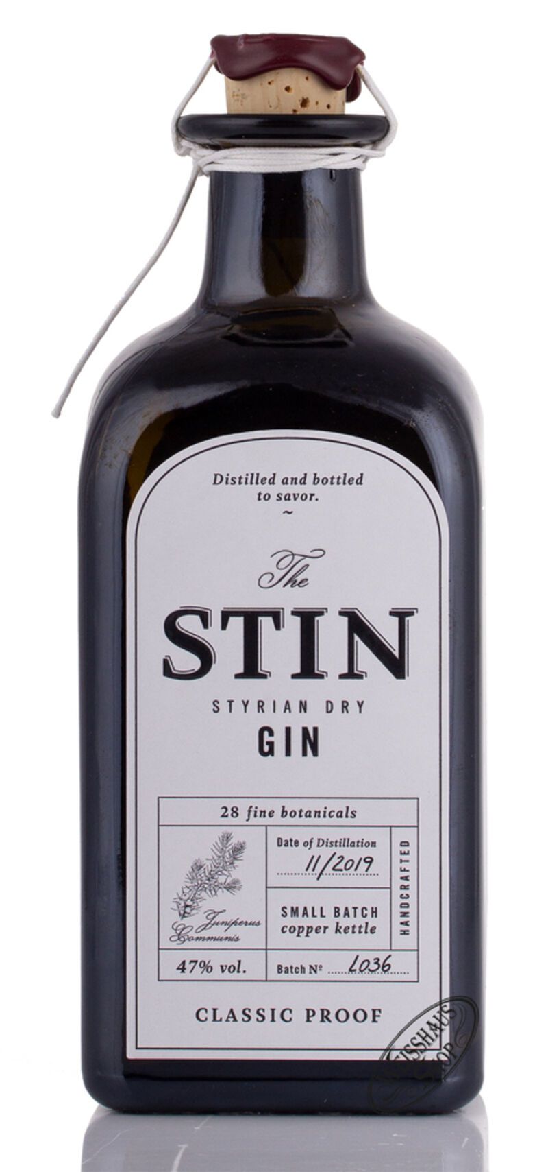 The STIN Styrian Dry Gin 47% vol. 0,50l | Weisshaus Shop