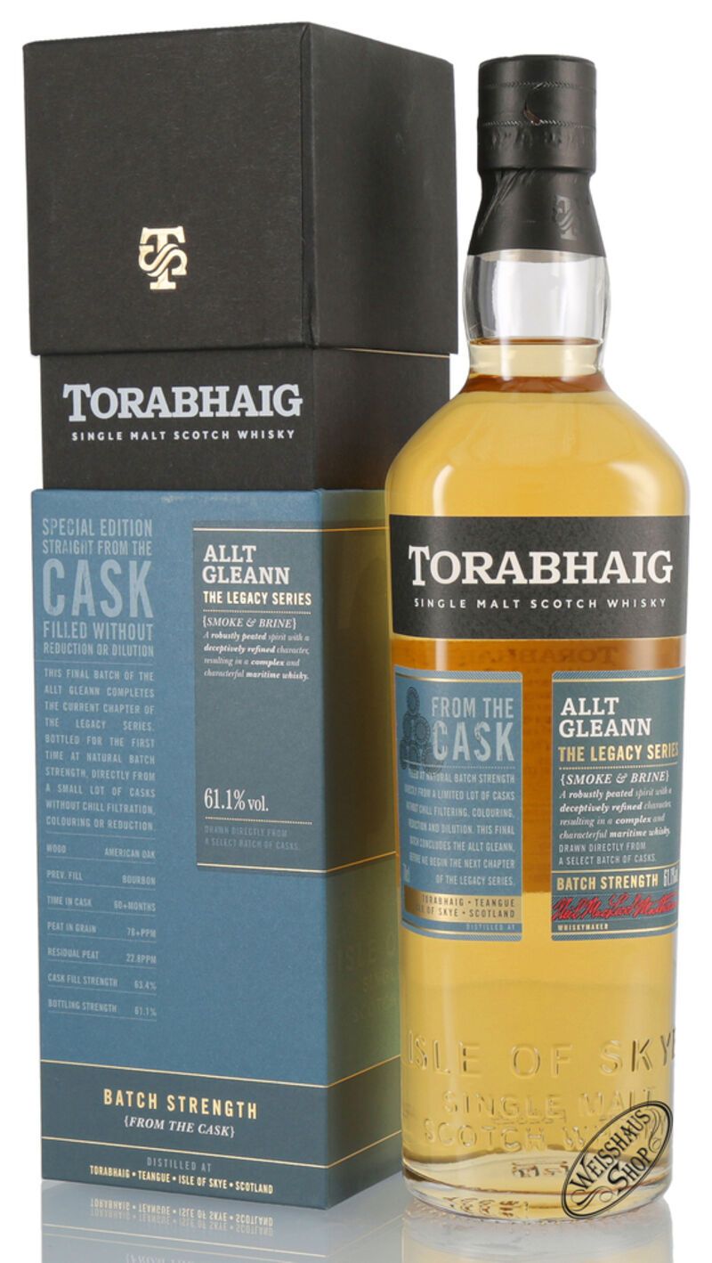 Torabhaig Allt Gleann Batch Strength Whisky 61,1% vol. 0,70l ...