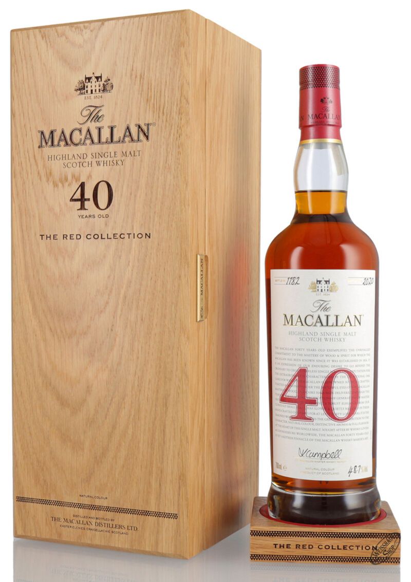 Macallan 40 YO Red Collection Whisky 48,1% vol. 0,70l | Weisshaus Shop