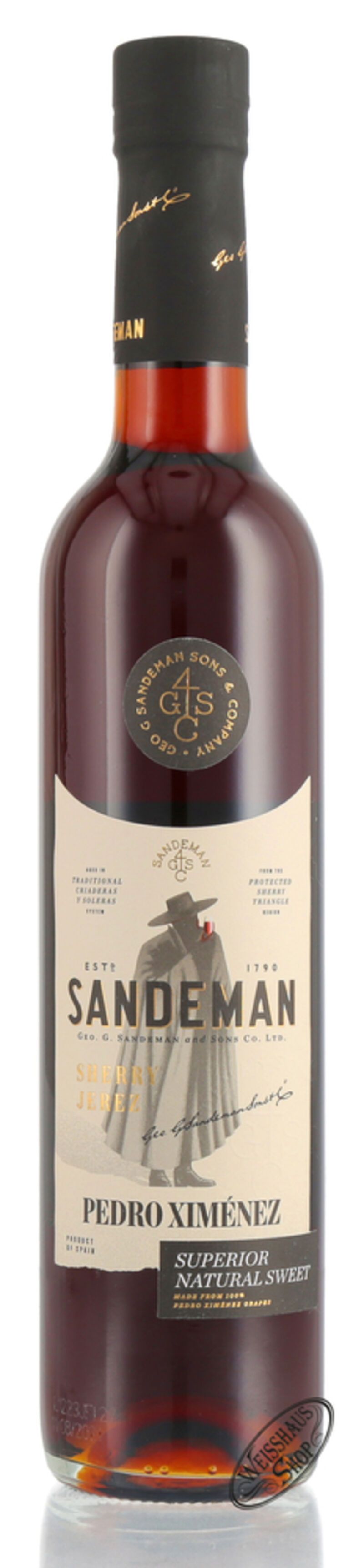 Sandeman PX Superior Natural Sweet Sherry 17% vol. 0,50l | Weisshaus Shop