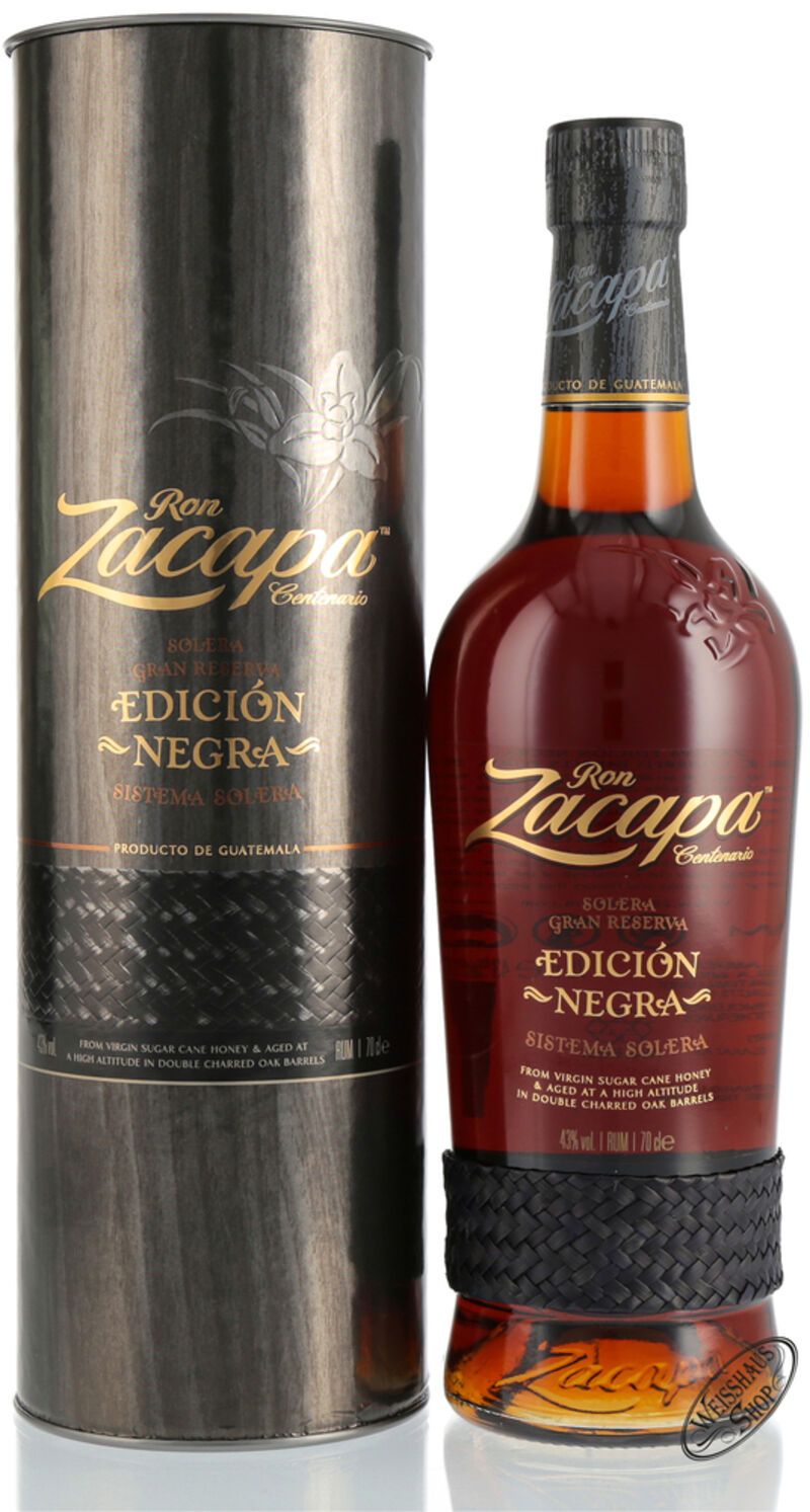 Ron Zacapa Edition Negra Rum 43% vol. 0,70l | Weisshaus Shop