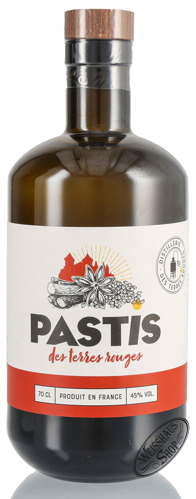 Pastis des Terres Rouges 45% vol. 0,70l | Weisshaus Shop